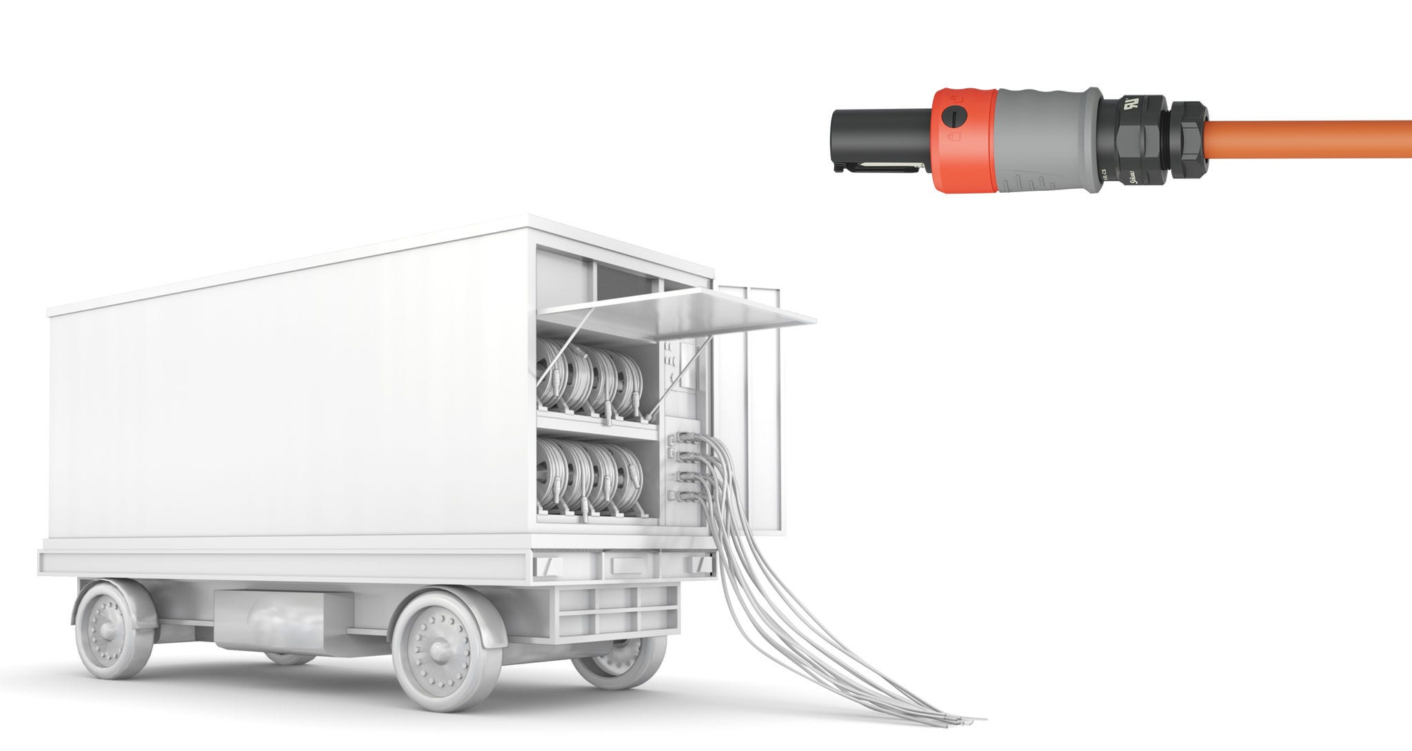 Connectors for emergency power systems and generators