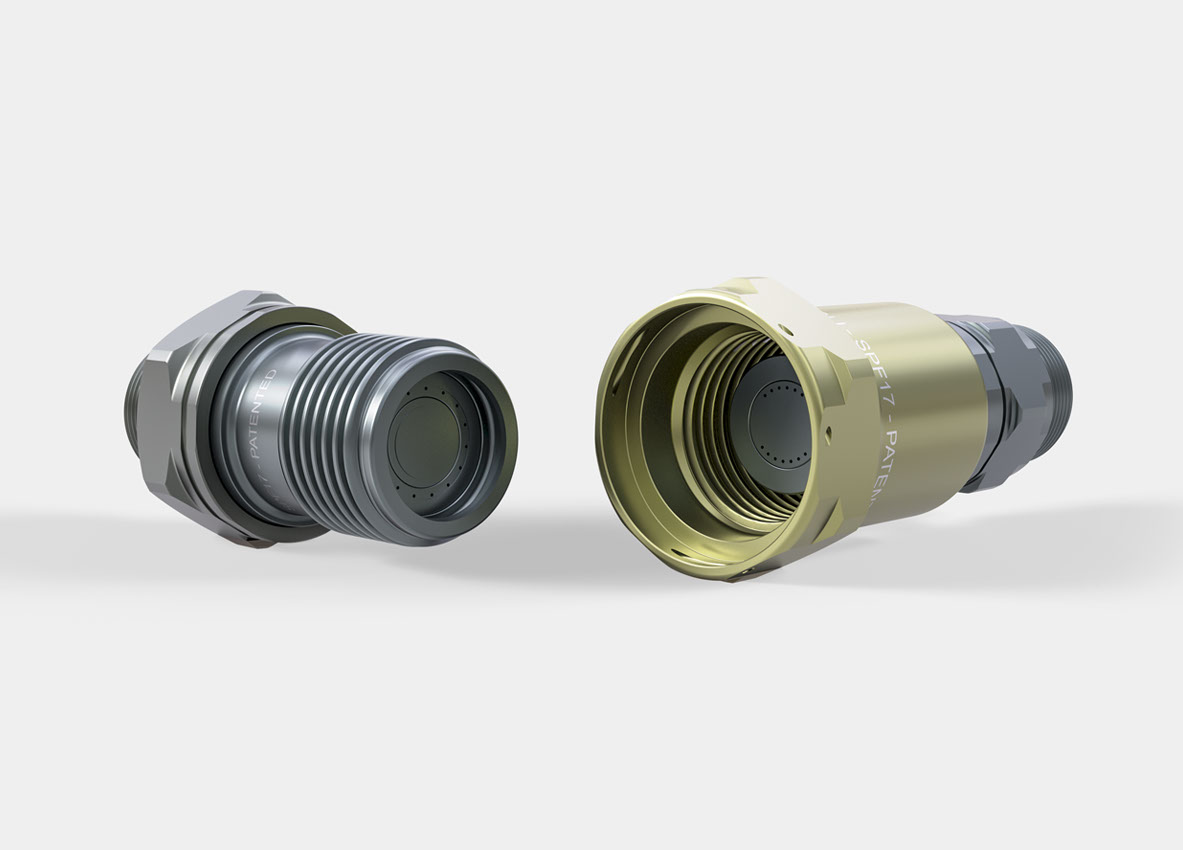 Clean-break air conditioning quick couplings SPF - Stäubli